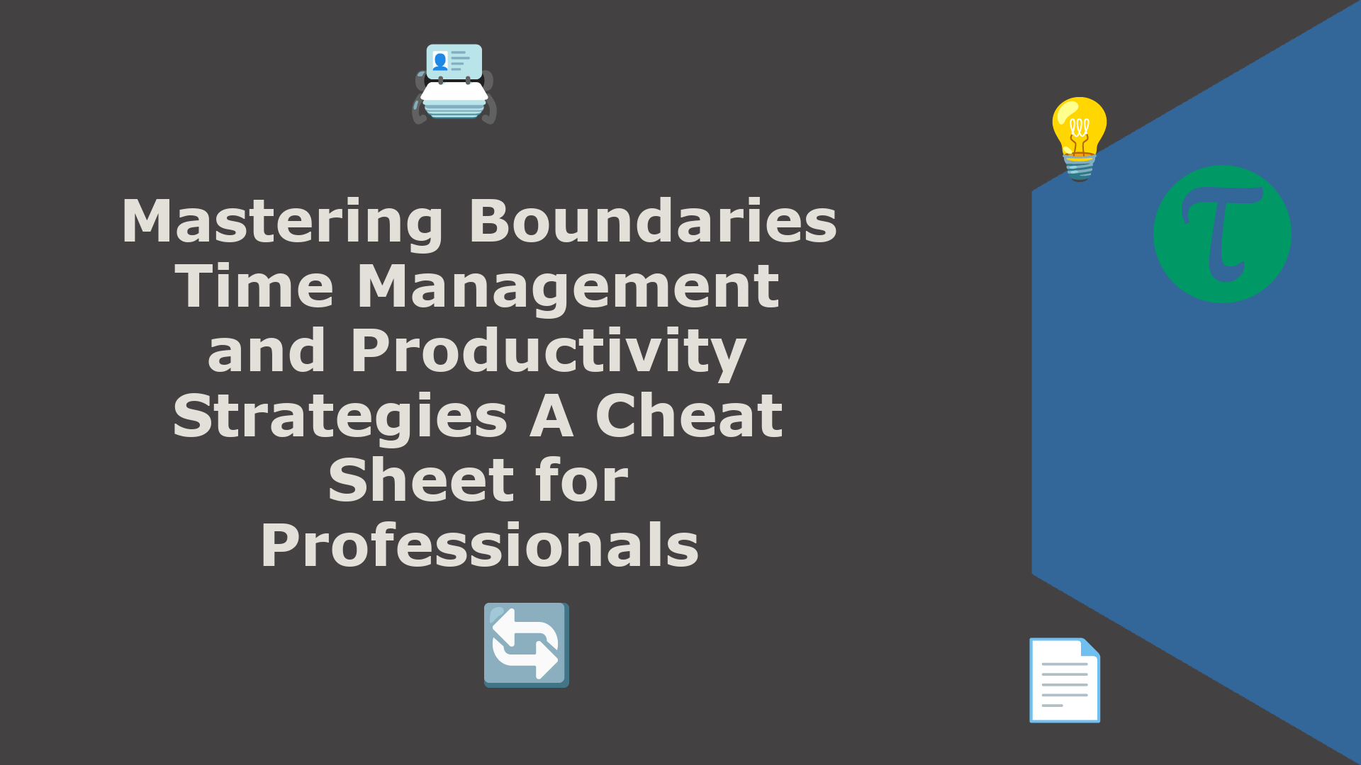 Mastering Boundaries Time Management and Productivity Strategies A ...